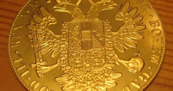 4 dukát osztrák arany pénzérme (mai utánveret)